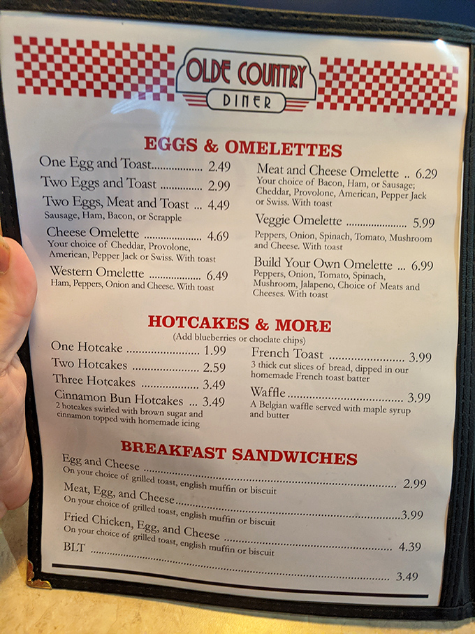 This menu isn't just a list of food&mdash;it's a roadmap to happiness, with breakfast served all day because civilization peaked at the invention of all-day breakfast.