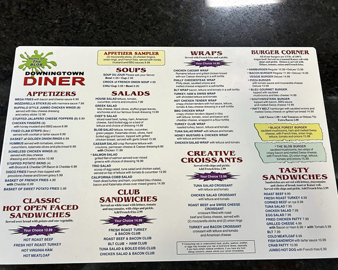 This isn't just a menu&mdash;it's a roadmap to comfort food nirvana, with enough options to satisfy cravings you didn't even know you had.