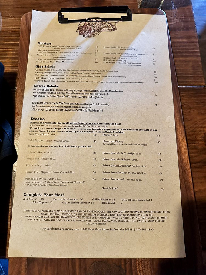 This isn't just a menu—it's a roadmap to happiness. Each description promises flavor adventures worth unbuckling your belt for.