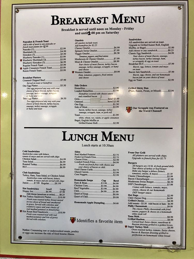 This menu isn't just a list of food&mdash;it's a roadmap to happiness. The heart symbols mark dishes that might just change your life.