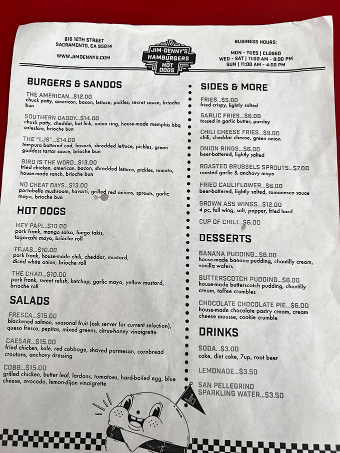 A menu that doesn't need a translator or a bank loan. Simple, straightforward comfort food that speaks the universal language of deliciousness.