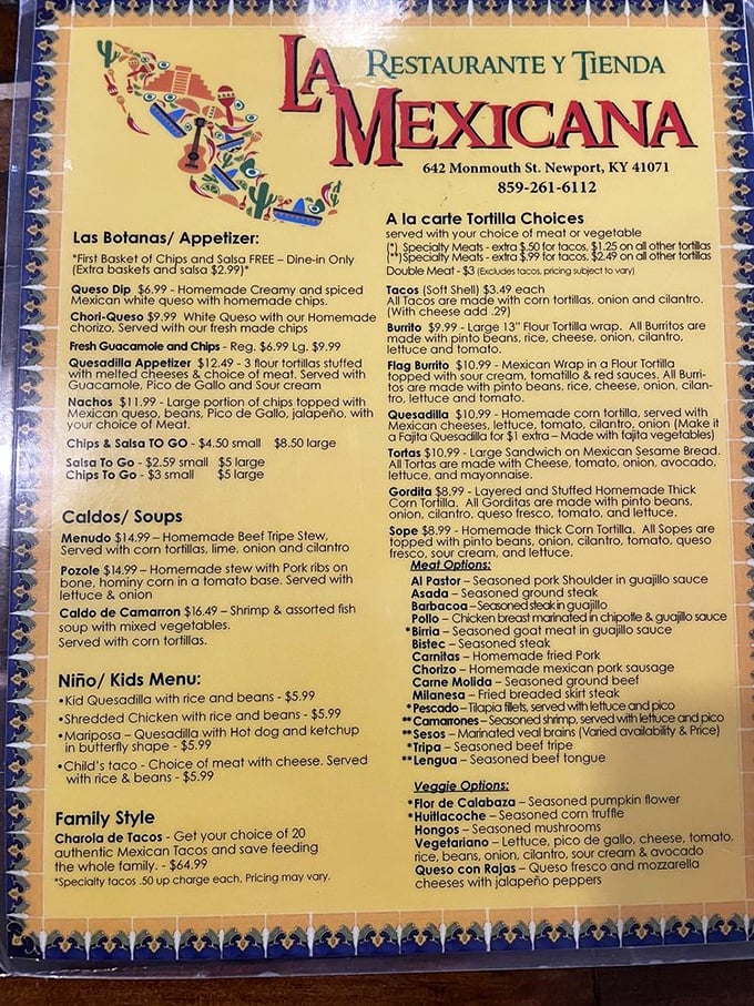 This isn't just a menu&mdash;it's a passport to Mexico's culinary landscape. From familiar favorites to adventurous specialties, your taste buds are about to take flight.