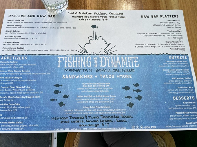 The menu reads like a love letter to the ocean, promising adventures in every single bite.