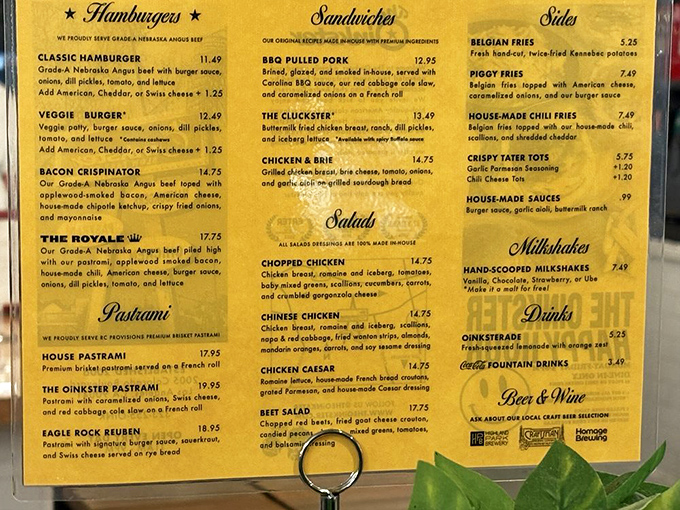 This menu isn't just a list of options—it's a roadmap to happiness. Each description promises a journey worth taking.