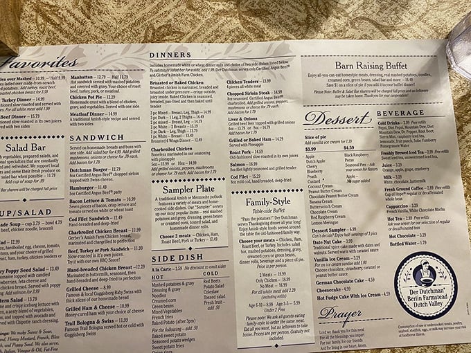 A menu that reads like a love letter to comfort food classics&mdash;where deciding between broasted chicken and roast beef might be the hardest decision you'll make all day.