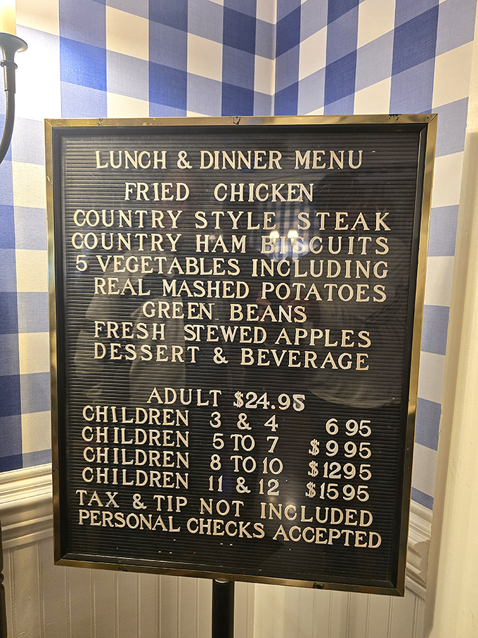 Simplicity speaks volumes here&mdash;a menu board that says everything you need to know about what matters in Southern cooking without fancy frills or gastronomic gymnastics.