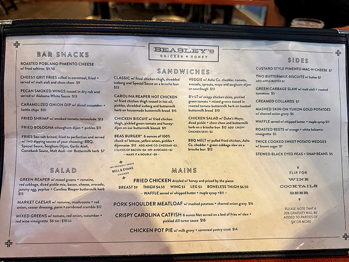 A menu of possibilities where every offering whispers, "Your diet starts tomorrow" &ndash; chicken is the star, but the supporting cast deserves applause too.