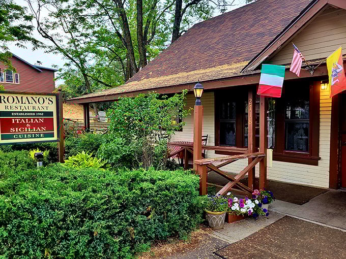 Romano's Italian Restaurant proves that even cowboys need their pasta fix sometimes.