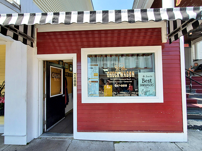 The Chuckwagon's bright red exterior promises what fancy restaurants often miss&mdash;honest food that makes you feel like you've discovered a local secret.