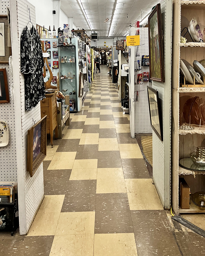 Down the rabbit hole you go&mdash;each aisle promises treasures from different decades, with vendors curating their own little museums of Americana.