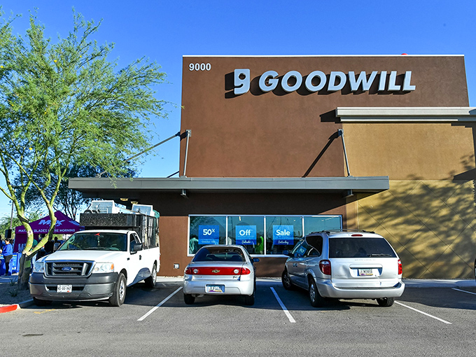 Goodwill's desert outpost stands ready for treasure hunters &ndash; no pickaxe required, just a keen eye for bargains.
