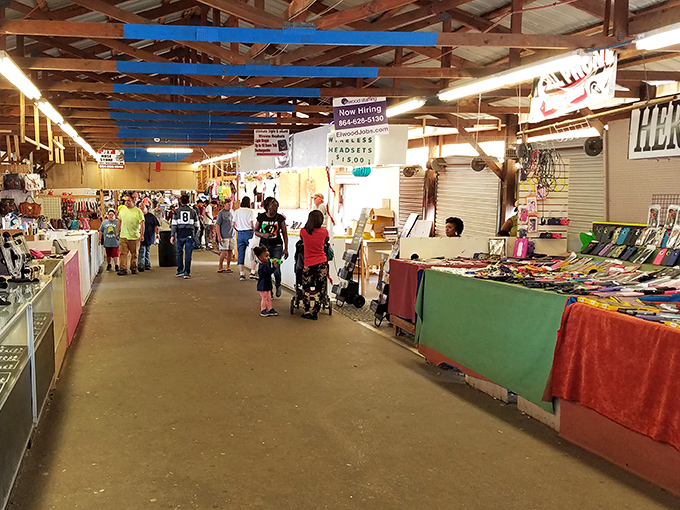 The Anderson Jockey Lot's wooden beams have witnessed thousands of "I can't believe I found this!" moments.