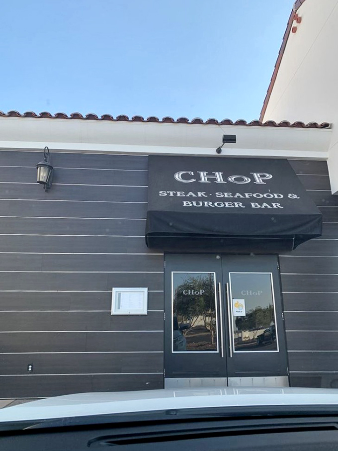 CHoP's sleek black exterior is like a steakhouse tuxedo&mdash;elegant, understated, and promising something worth dressing up for.