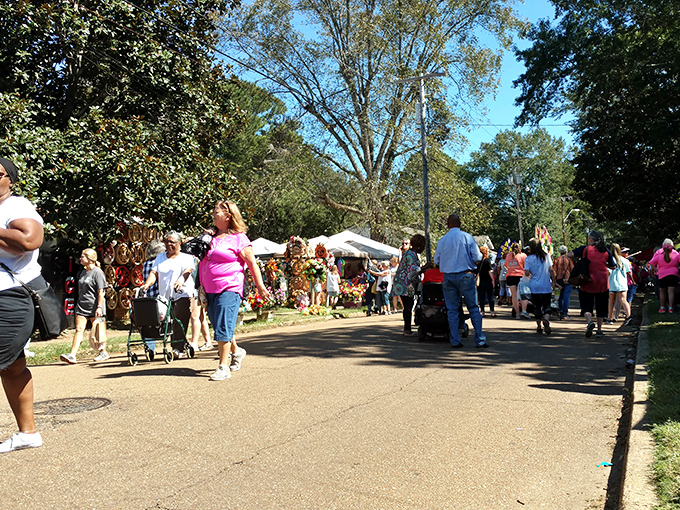 Canton's tree-lined market pathways create a festival atmosphere where shopping feels more like a social event.