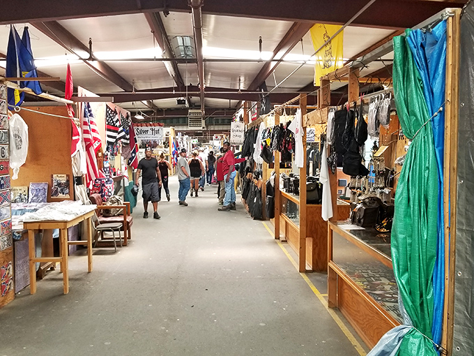 Bargain hunter's paradise under one roof! Coastal Carolina Flea Market's indoor spaces protect both shoppers and treasures from unpredictable weather.