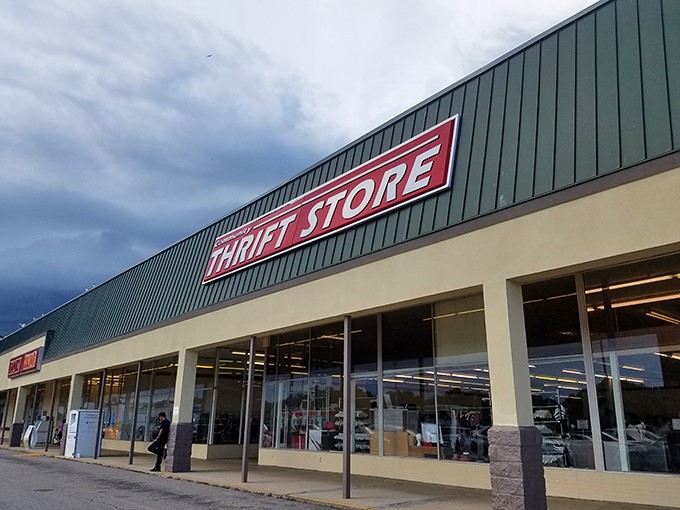 That bold red sign is the bat-signal for bargain hunters seeking Charleston's most eclectic collection of previously-loved treasures.