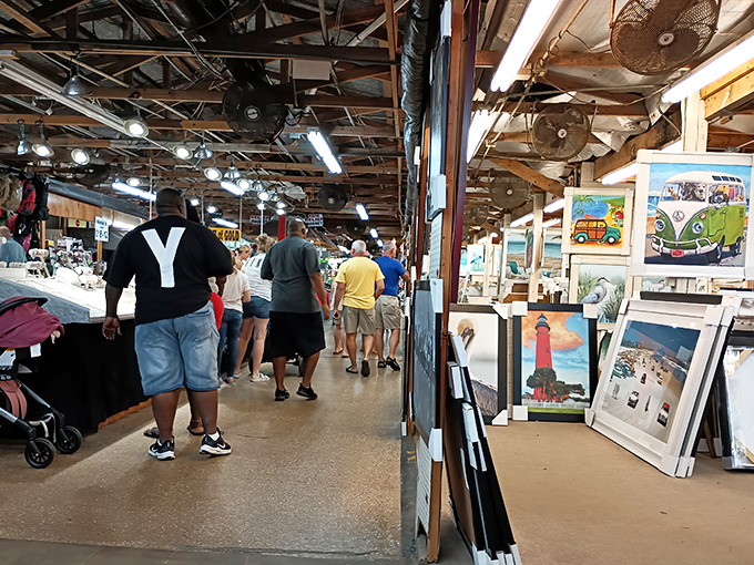 Art lovers rejoice - these gallery-style displays showcase local creativity alongside practical treasures for every taste.