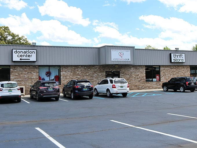 Brick-faced and full of promise, Downtown Rescue Mission's unassuming exterior hides a warehouse of possibilities within.