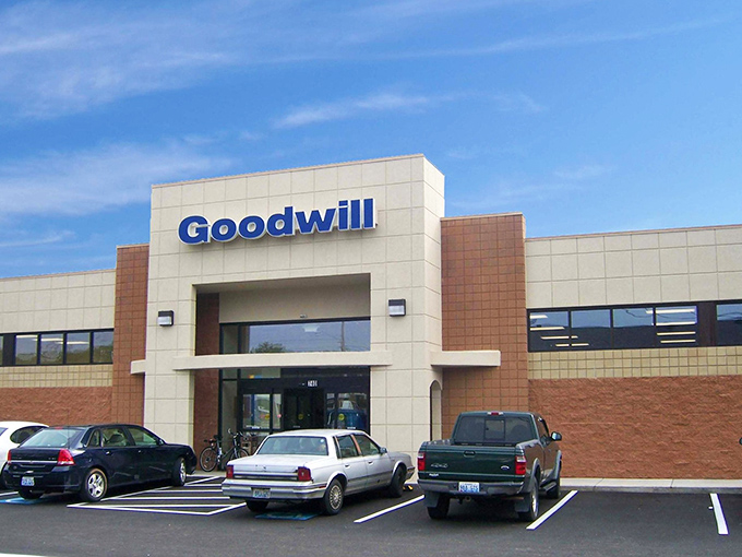 Goodwill's modern storefront might look like any big retailer, but inside lies a labyrinth of secondhand surprises.