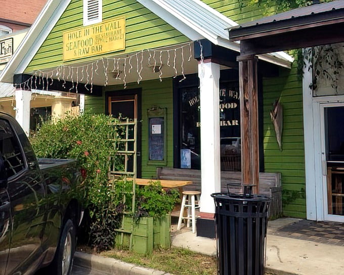 This lime-green cottage houses Apalachicola's worst-kept secret &ndash; a seafood sanctuary where grouper gets the royal treatment.