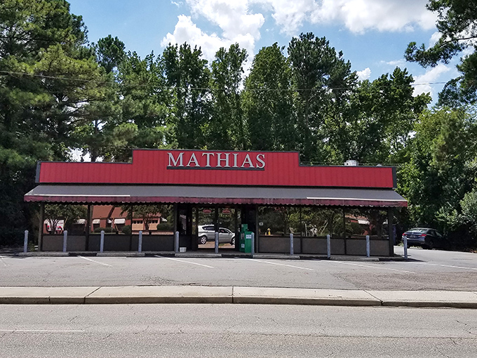 Mathias stands proud in its bold red building&mdash;a no-nonsense sandwich sanctuary where simplicity and quality reign supreme.