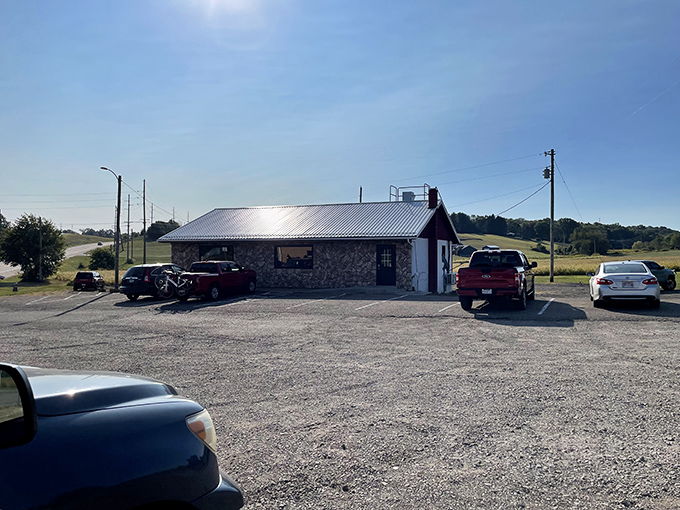 Downtown Millersburg, where horses have the right of way. A gentle reminder that some journeys are best taken slowly.