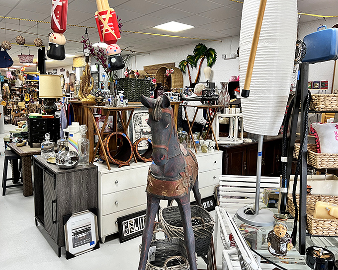 Is that a wooden horse I spy? At Oddballs, the unexpected becomes the must-have centerpiece of your living room.