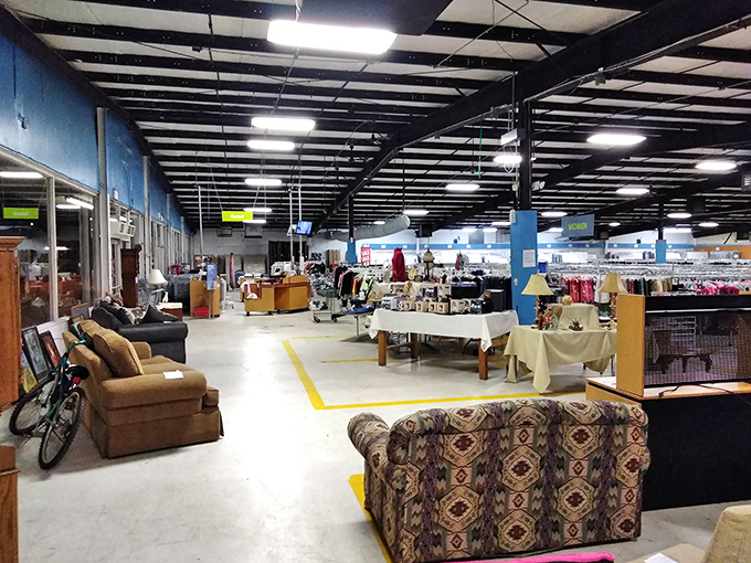 Inside Palmer Home's cavernous space, furniture and knick-knacks await their second chance at making a house feel like home.