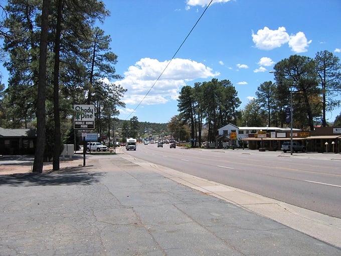 Payson's pine-lined main street looks like it was designed by someone who actually understands what "peaceful retirement" means.