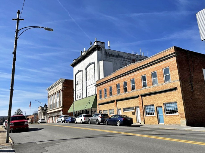 Princeton's historic buildings stand shoulder to shoulder like old friends who've weathered decades together. That classic pawnshop sign is pure Americana!
