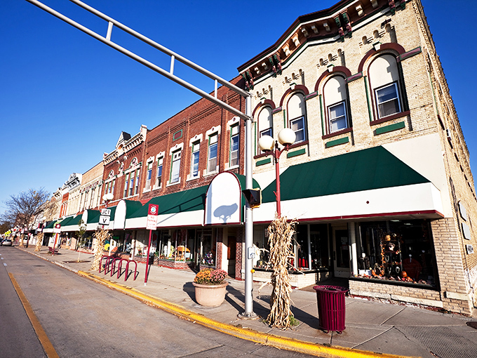 Reedsburg: Charming brick facades and vintage storefronts create a downtown straight out of a Norman Rockwell painting.