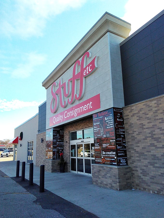 Bold red signage that screams "Quality!" Stuff Etc isn't just a store—it's a promise of treasures waiting to be discovered.