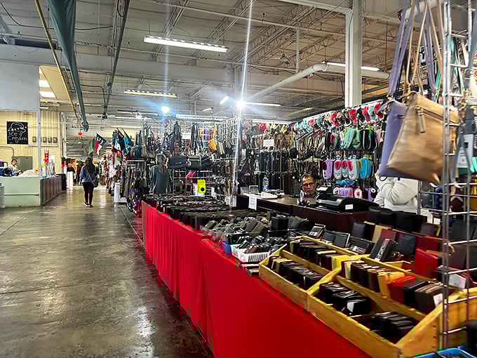 The Raleigh Flea Market's handbag section could make Carrie Bradshaw weep with joy. Vintage purses and modern totes compete for attention.
