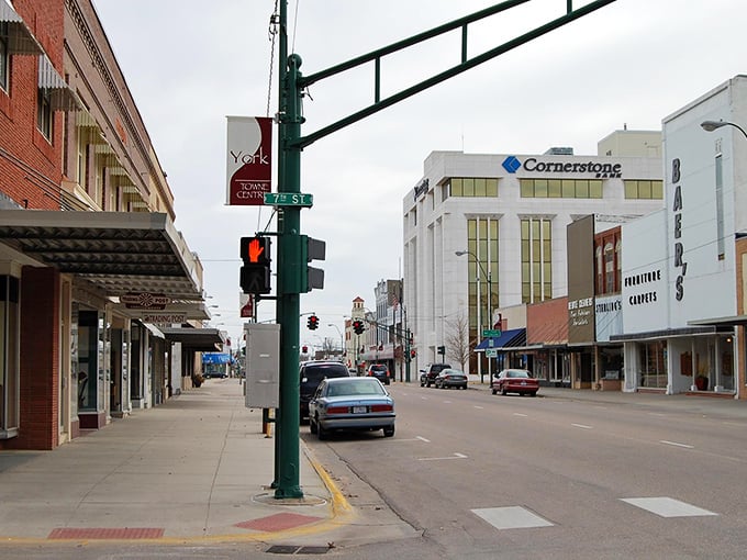 York's downtown invites you to stroll at a leisurely pace, where every storefront seems to whisper, "Your retirement budget is welcome here."