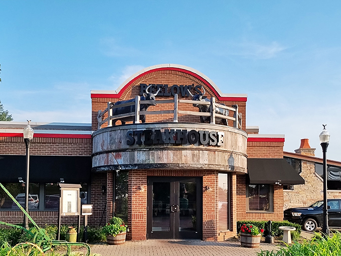 Classic steakhouse architecture with a playful twist, because great beef should always make you smile first.