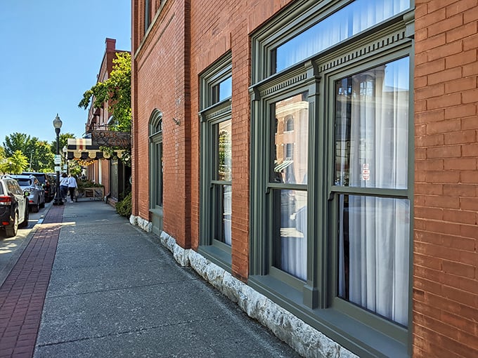 Downtown Franklin's historic brick buildings hide culinary gems like this behind every corner. This one's worth stopping for!
