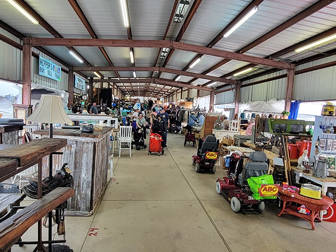 From this height, Canton's legendary market resembles a small town built entirely for treasure hunters.