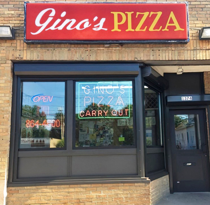 Gino's brick building might not win architecture awards, but their pizza deserves a trophy that would make the Olympics jealous.