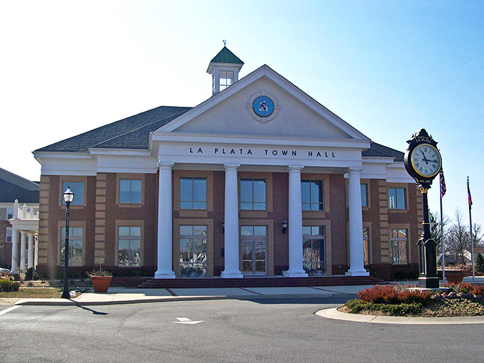 La Plata's impressive Town Hall looks like it belongs on a postcard. Small town governance with big architectural ambitions!