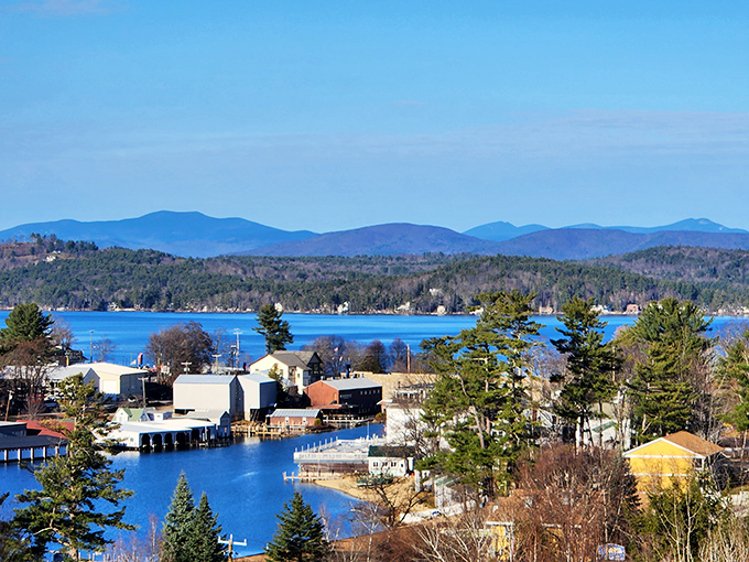 The shimmering lake, the sleepy marina, the whisper of pine trees in the breeze; it&rsquo;s like a Hallmark movie took a vacation and forgot to invite the drama.