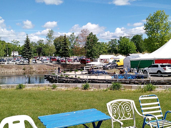 Waterfront bargain hunting! Londonderry's market offers a picturesque setting for your weekend treasure expedition.