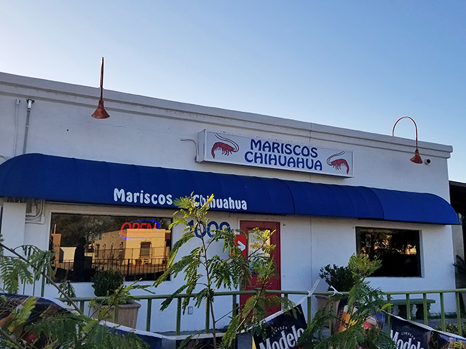 This unassuming blue building houses seafood secrets that Tucson locals have been trying (and failing) to keep to themselves.