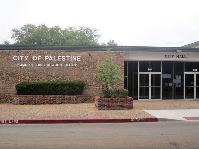 The historic train depot speaks to Palestine's railroad past, now serving as a charming anchor in a town where healthcare and affordability converge.