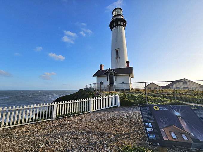 Rising from coastal bluffs like a giant's chess piece, this tower has starred in countless photographs. 