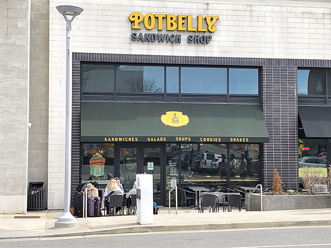 Clean lines and big windows create the ideal lunch spot where Nashville's hustle meets satisfying, toasted sandwich perfection