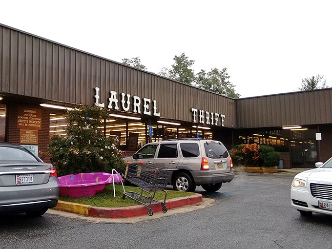 Simple outside, spectacular inside. Laurel Thrift's unassuming exterior hides a wonderland of secondhand surprises and vintage victories.