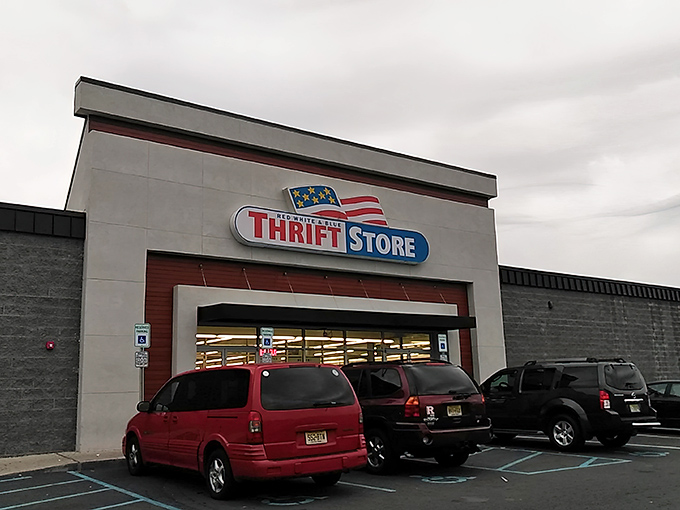 The stars and stripes of savings! This thrift store proudly waves the flag of fantastic finds. 