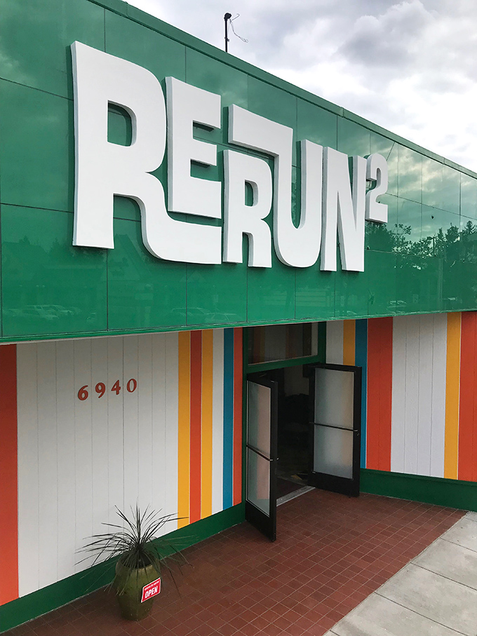 Those colorful stripes aren't just decoration&mdash;they're a promise of the vibrant treasures waiting inside Rerun's doors.