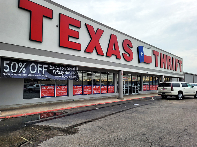That "Back to School" sale sign might as well say "Parents, your salvation has arrived" at this budget-friendly wonderland.
