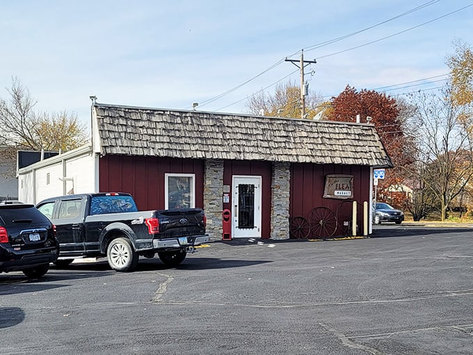 Classic architecture meets flea market fun, where the building itself becomes part of the nostalgic shopping experience ahead.